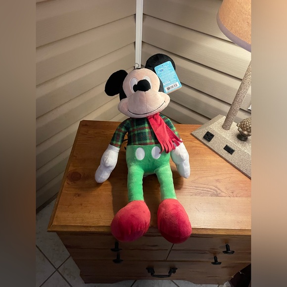 Disney | Toys | Mickey Mouse Green Holiday Costume Plush 6 Inches Nwt ...